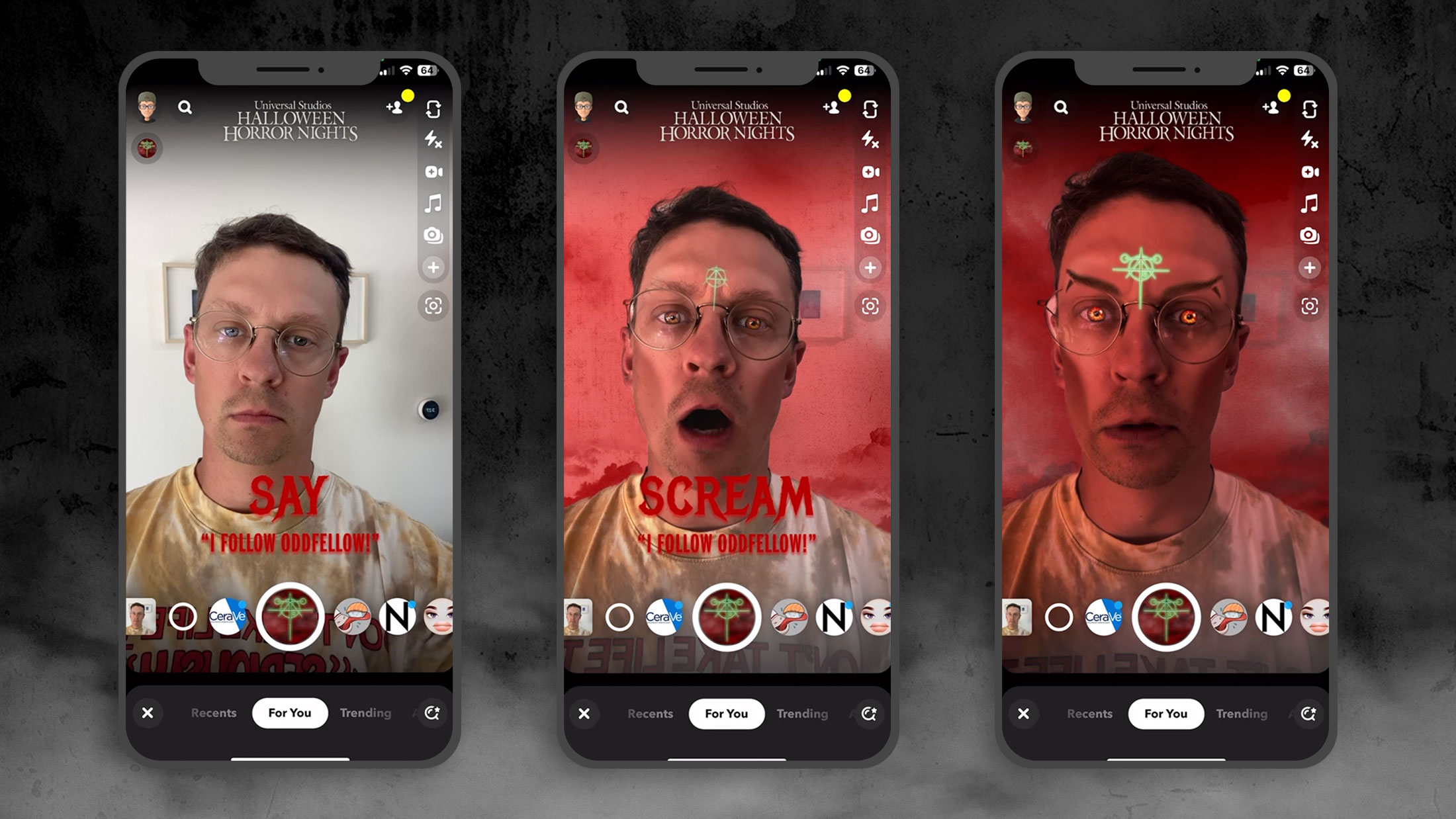 HHN Odd Follower Social Lens