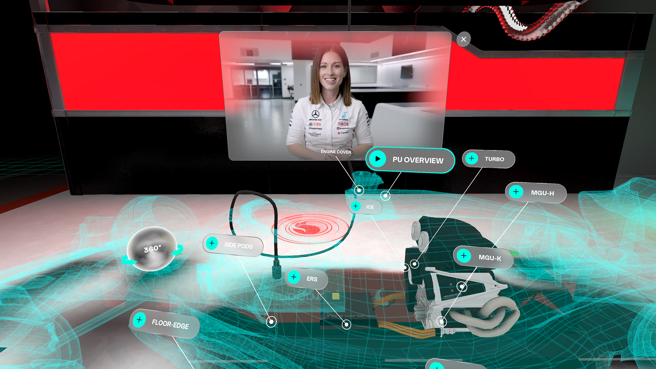 Snapdragon Mercedes-AMG PETRONAS Formula 1 Team VIP Garage Tour